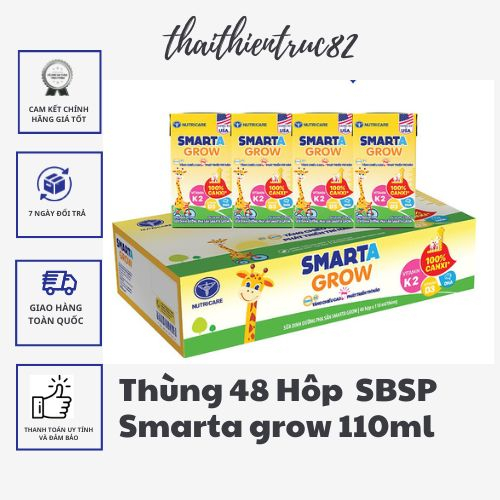 Sữa nước Nutricare Smarta Grow 110m Thùng 48H Nutricare | Shopee Việt Nam