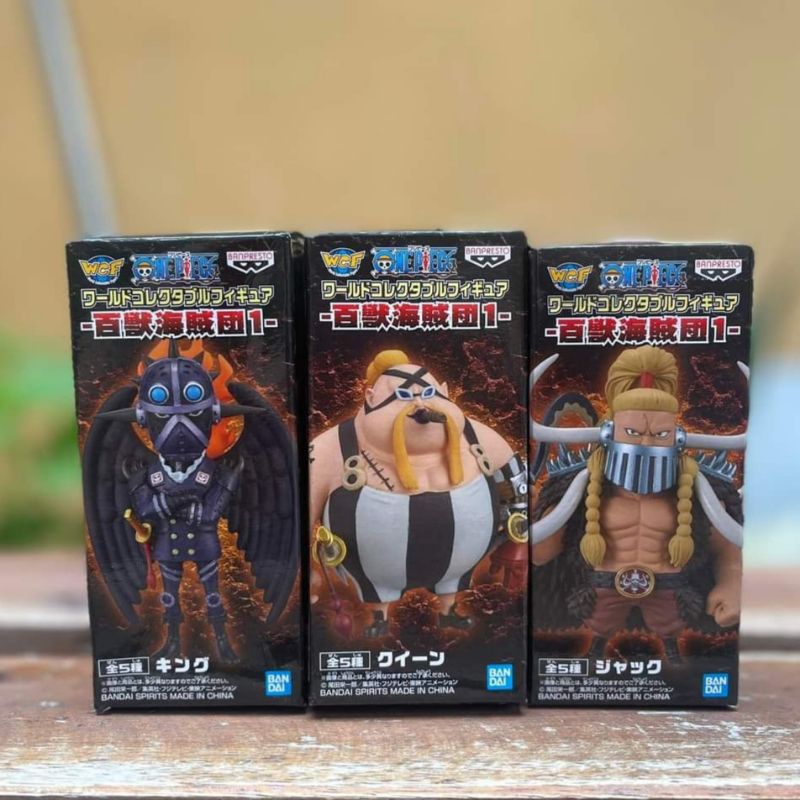 Mô hình One Piece - Bộ ba tam tai Queen, Jack, King WCF chính hãng ...