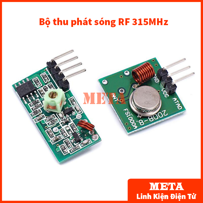 Bộ thu phát sóng RF 315MHz - RF315 Hoạt động 5V (1 bộ thu + phát ...
