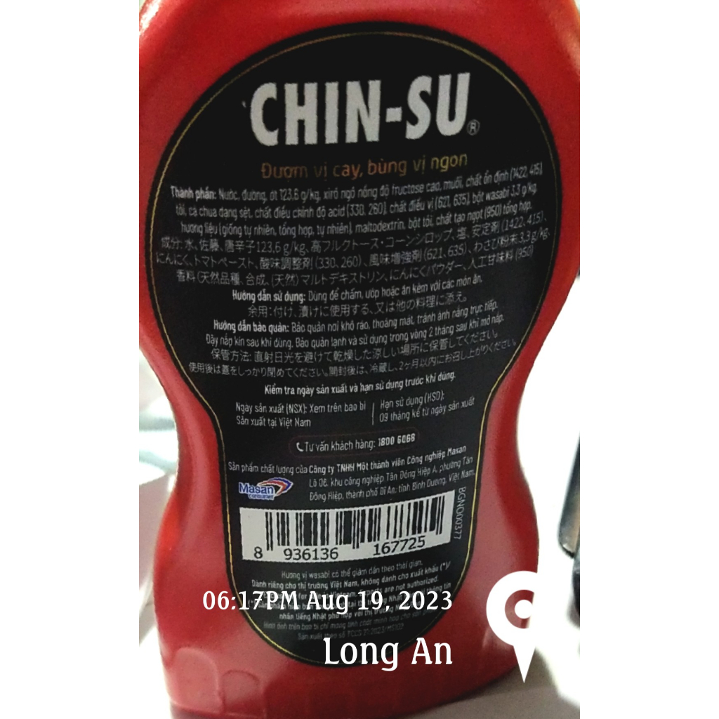 Tương Ớt CHIN-SU Wasabi Chai 250g | Shopee Việt Nam