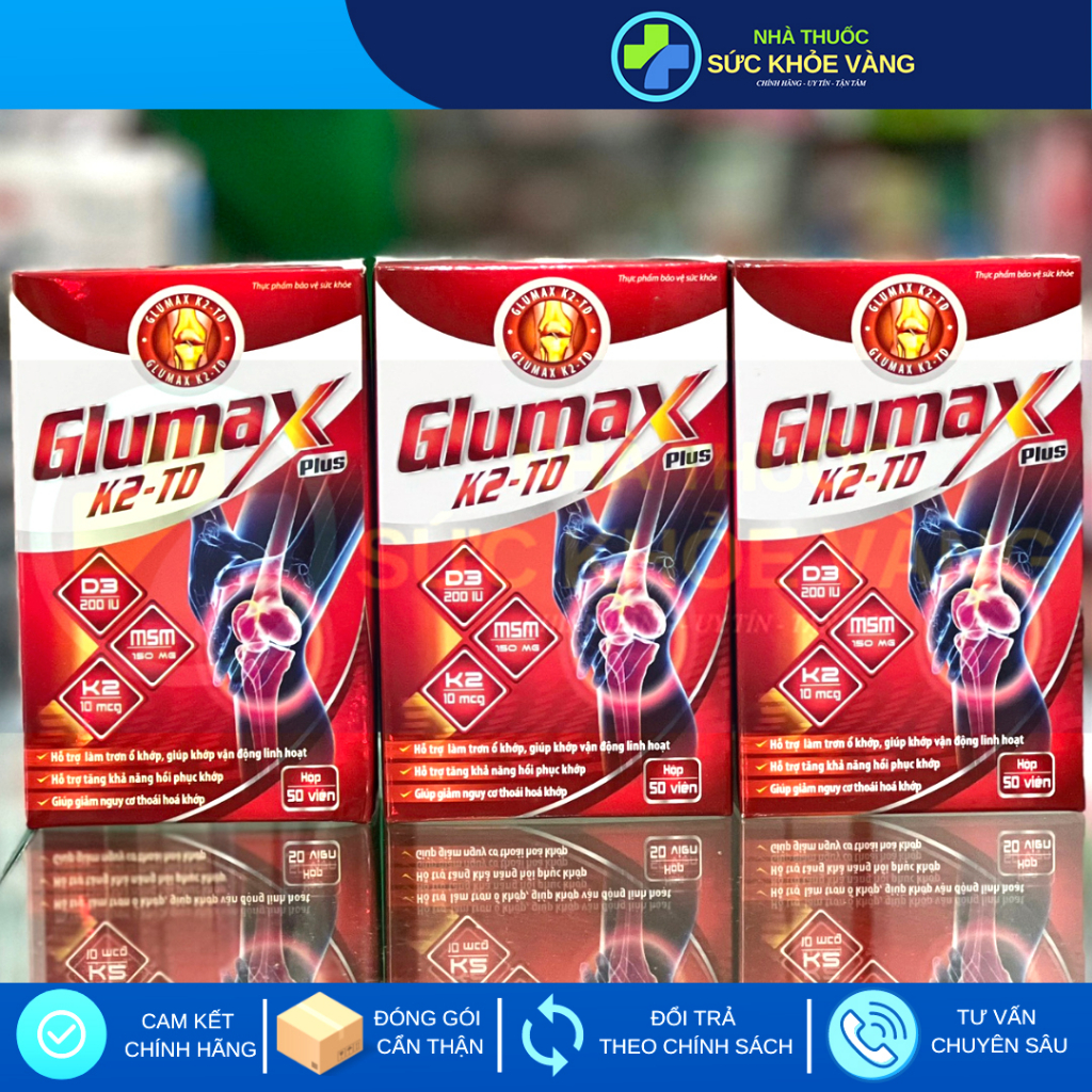Glumax K2-TD Plus - Viên Uống Xương Khớp, Giúp Hỗ Trợ Phục Hồi Chức ...
