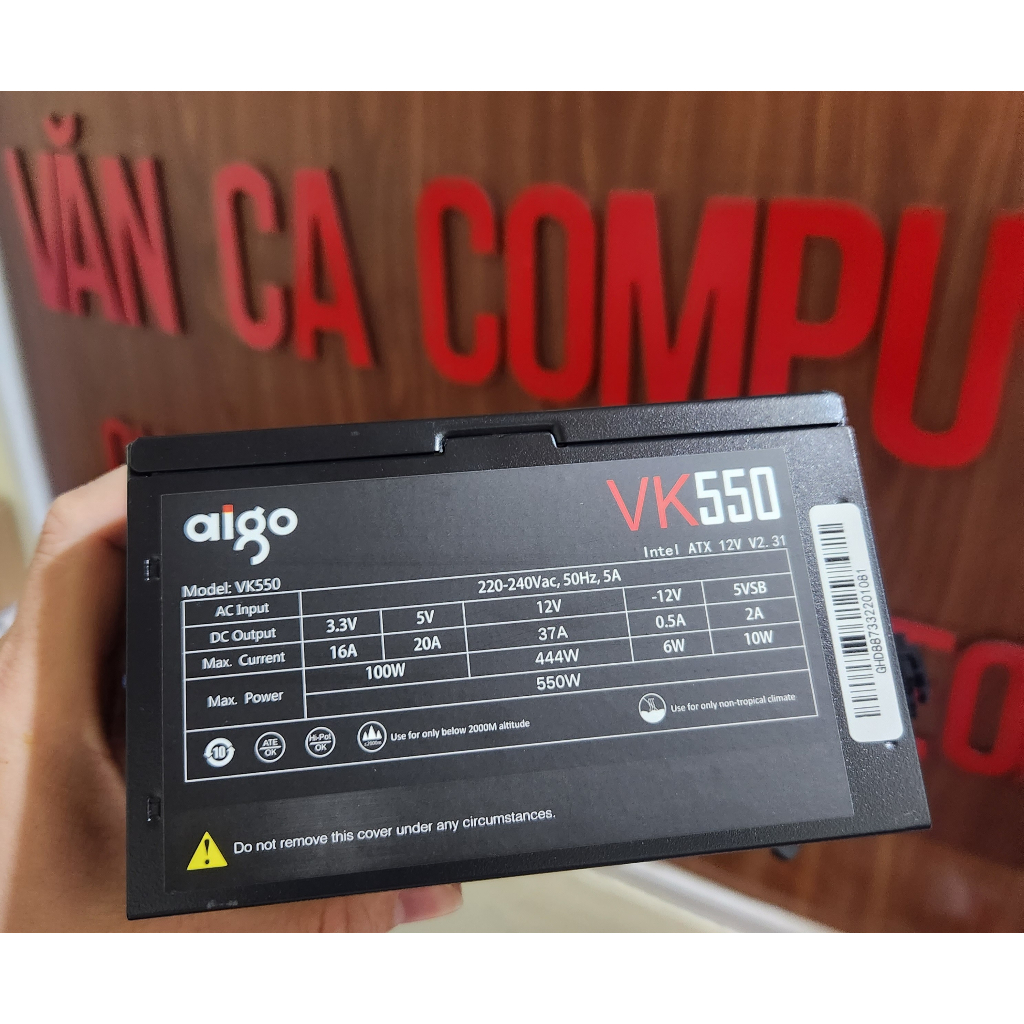 Nguồn Aigo VK550 450W CST + Dây Nguồn, Bảo hành 1 đổi 1 trong 3 năm ...