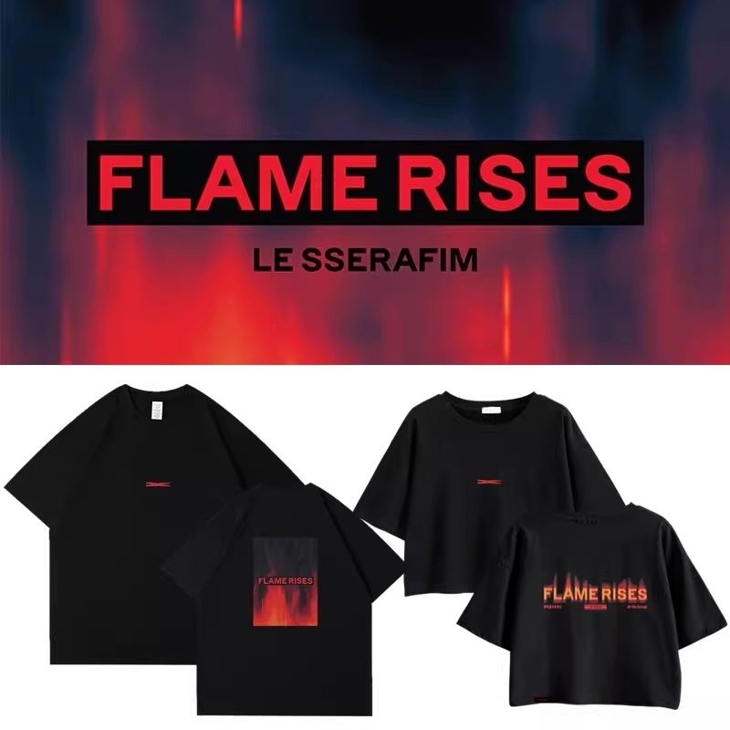 Áo thun LE SSERAFIM - 'FLAME RISES' Tour | Shopee Việt Nam