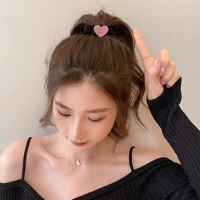 Kẹp tóc càng cua cute 6 răng chữ M tạo kiểu đuôi ngựa phong cách hàn ...