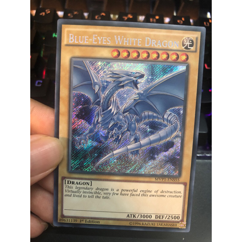 Thẻ bài Yugioh : Blue-Eyes White Dragon - MVP1-ENS55 - Secret Rare 1st ...