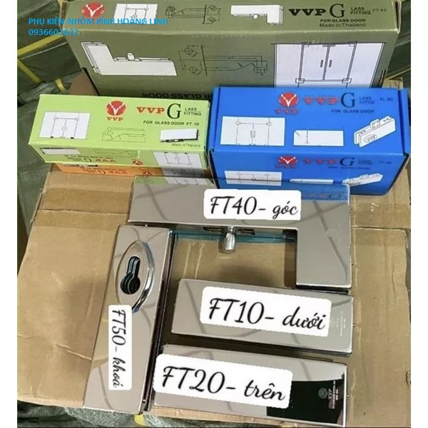 Bộ kẹp bản lề sàn VVP (Kẹp trên, kẹp dưới, khóa sàn, kẹp chữ L) | Shopee Việt Nam