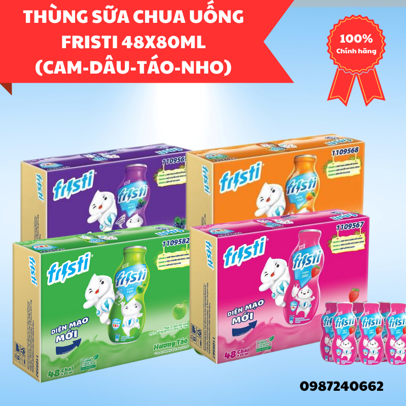 Thùng sữa chua uống Fristi 48x80ml | Shopee Việt Nam