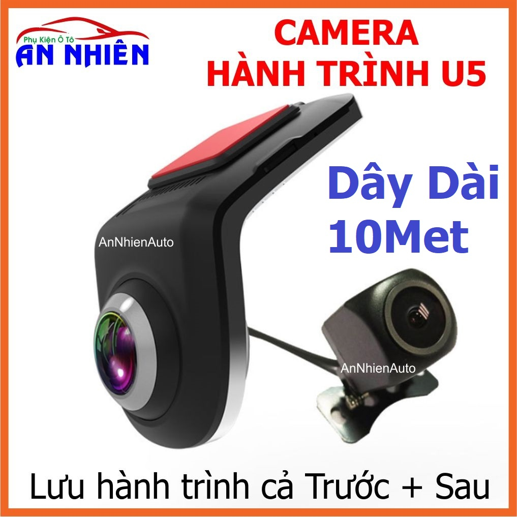 Camera Hành Trình U5 2 Mắt Trước Và Sau Cho Màn Hình Android Ô Tô Dây ...