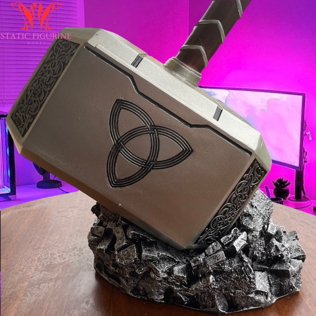 Mô hình búa Thor mjolnir Decor phòng Gaming,bàn làm việc,quà tặng ...