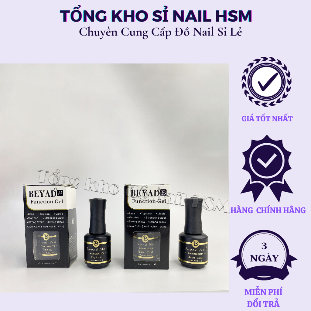 Base top Beyad B chính hãng - sơn gel liên kết. Hàng đẹp siêu bền có ...