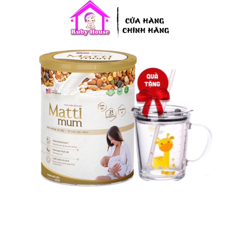 Sữa hạt lợi sữa Matti Mum cho mẹ sau sinh lon 650g chính hãng -Sữa về ...