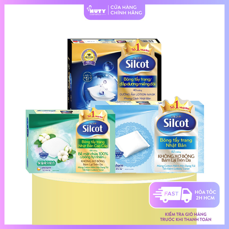 Bông Tẩy Trang Silcot Velvety Touch Cotton | Shopee Việt Nam