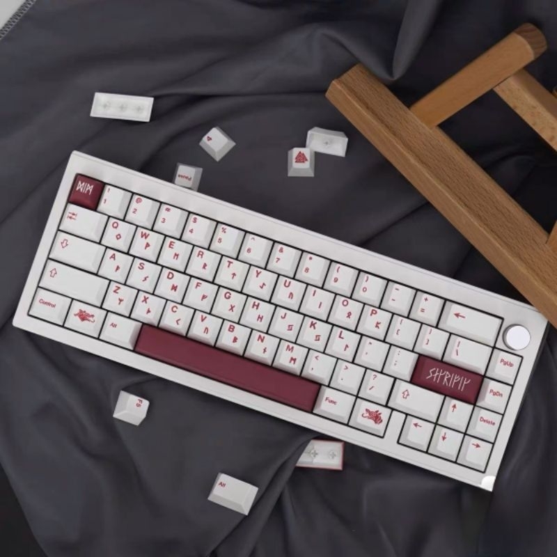 Bộ keycap đỏ xanh BLOOD, ZELDA, VIKING cherry profile PBT cho bàn phím ...