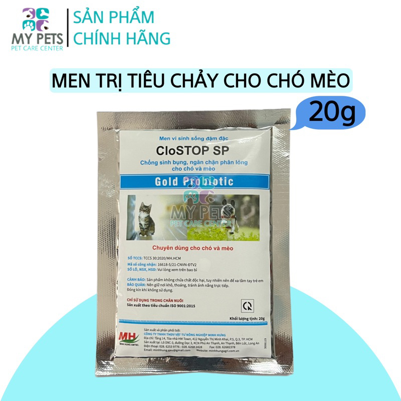 CLOSTOP SP 20g - Men vi sinh sống đặc trị tiêu chảy, kích thích tiêu ...