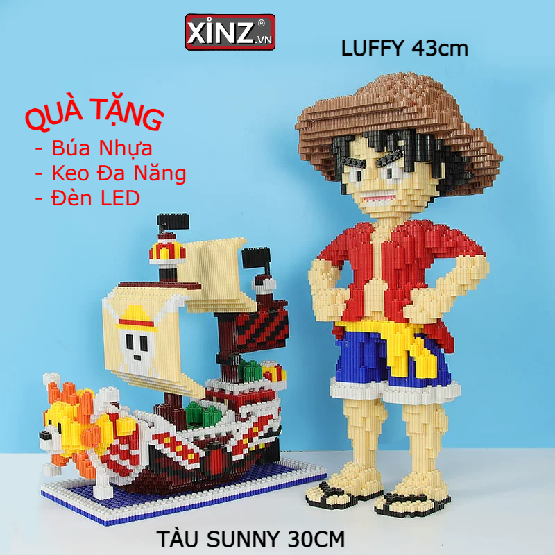Bộ Mô Hình Lắp Ráp One Pice Tàu Hải Tặc Thousand Sunny 30cm CaiBaoDou ...