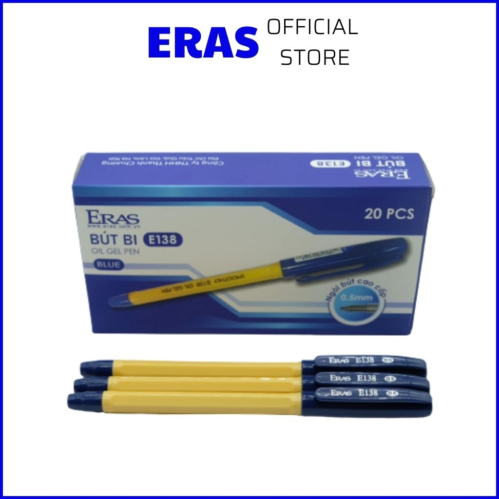 Hộp 20 Bút bi siêu trơn Eras E138 | Shopee Việt Nam