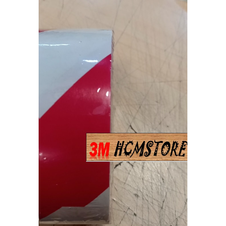 3M 767 màu sọc đỏ trắng 25mm dài 33met - BĂNG KEO chuyên dán nền, dán ...