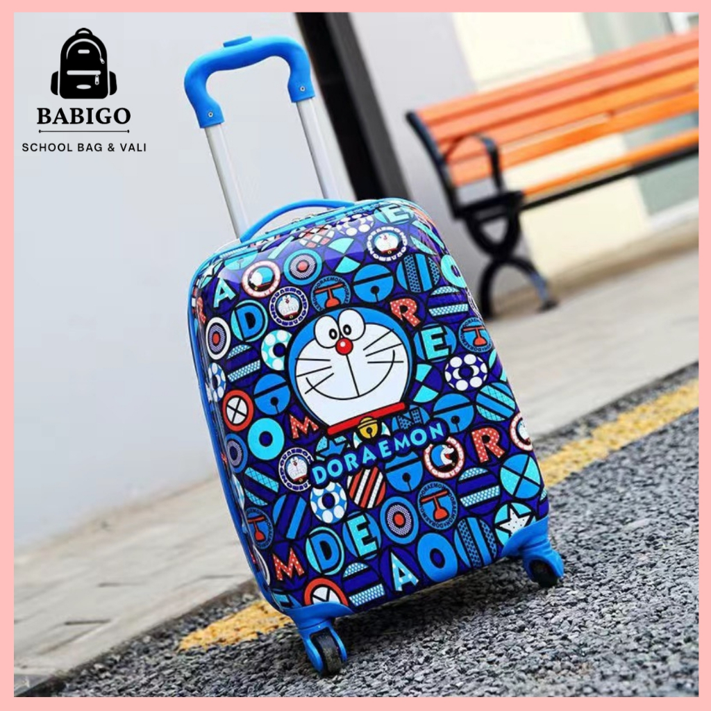 Vali kéo trẻ em 18 inch cho bé du lịch BABIGO hình mèo kitty, siêu nhân ...