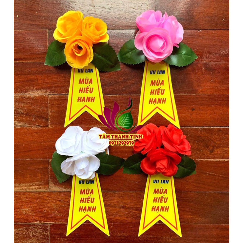 ( Combo 10 ) hoa hồng cài áo mẫu mới Vu Lan Báo Hiếu ( chọn màu ) | Shopee Việt Nam