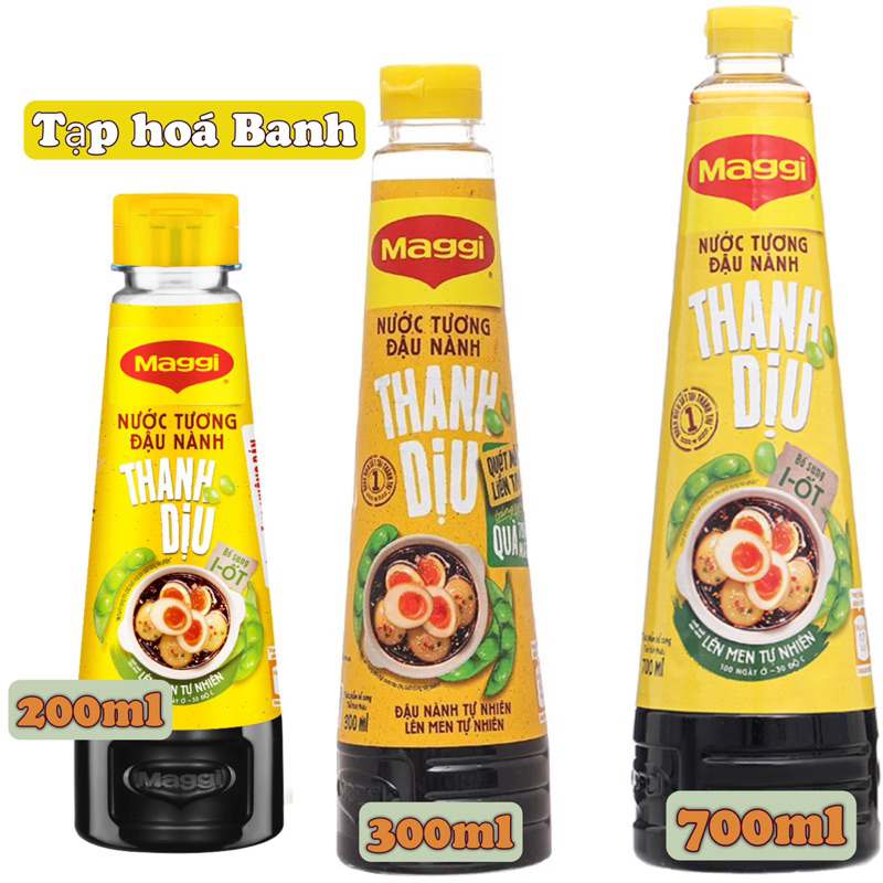 Nước tương đậu nành thanh dịu Maggi ( chai :200ml/450ml/700ml ...