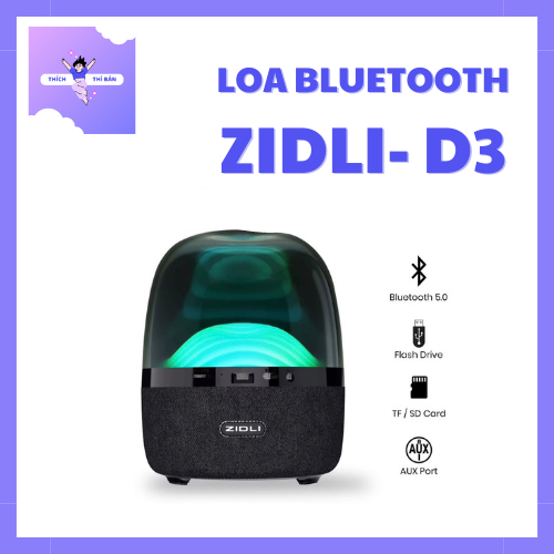 Loa Bluetooth LED RGB Hãng Zidli Model D3 | Shopee Việt Nam