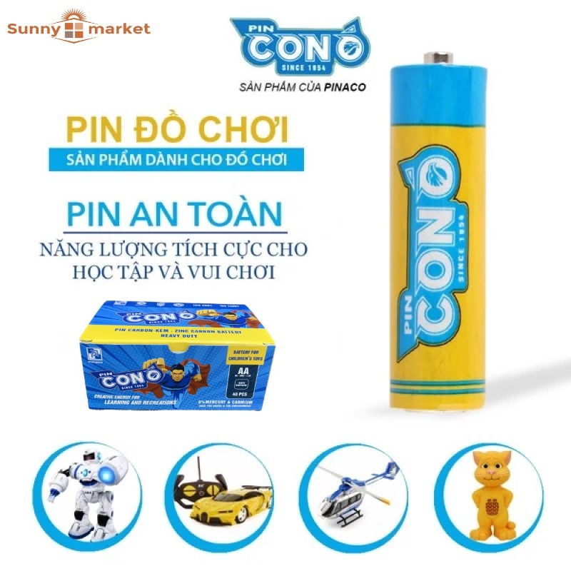 Pin con ó 2A Pinaco 1,5V dùng cho đồ chơi trẻ em (1 viên), pin tiểu AA ...