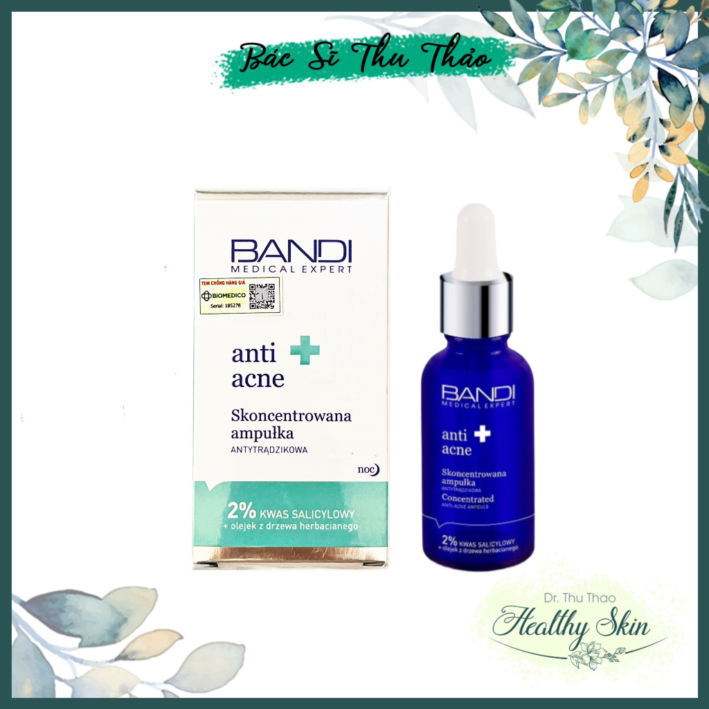[30mL] Serum hỗ trợ giảm mụn giảm thâm Bandi Anti Acne Concentrated ...