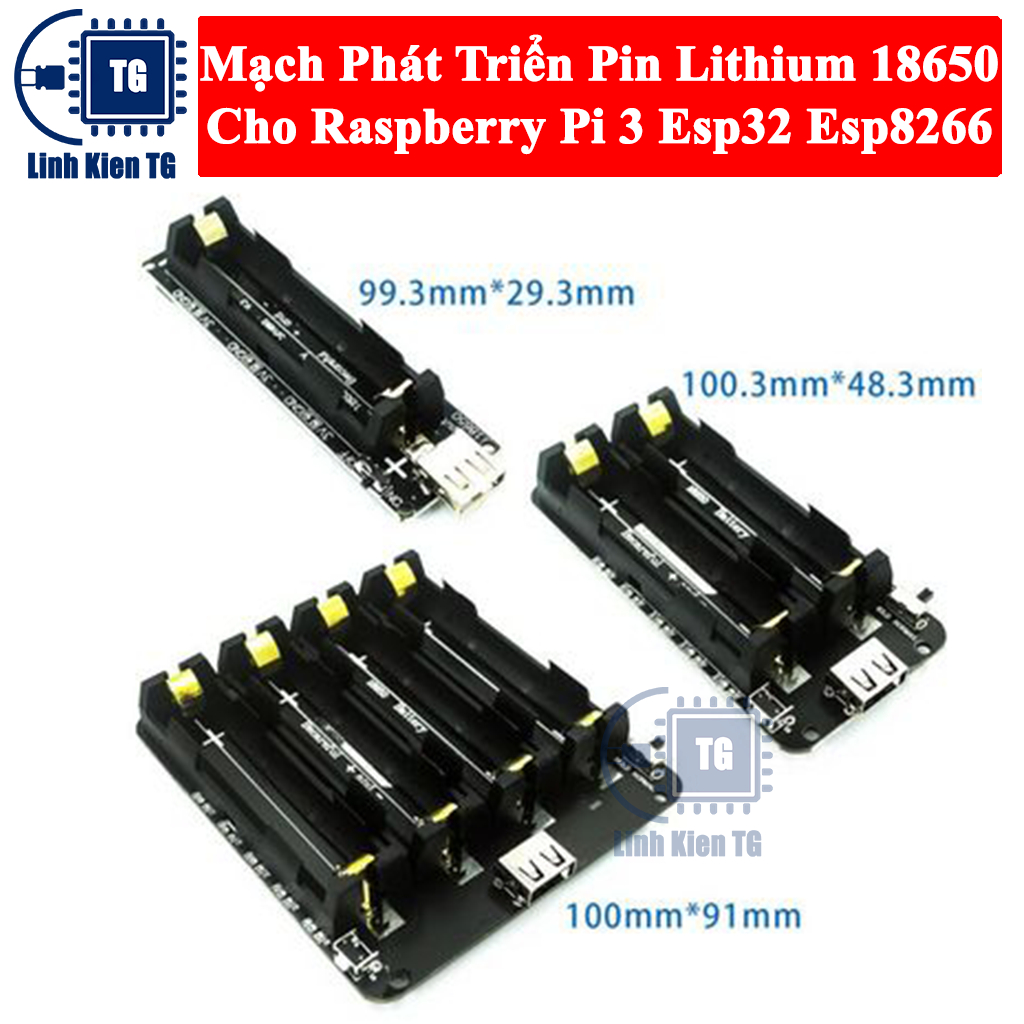 Bảng Mạch Phát Triển Pin Lithium 18650 Cho Raspberry Pi 3 Esp32 Esp8266 ...