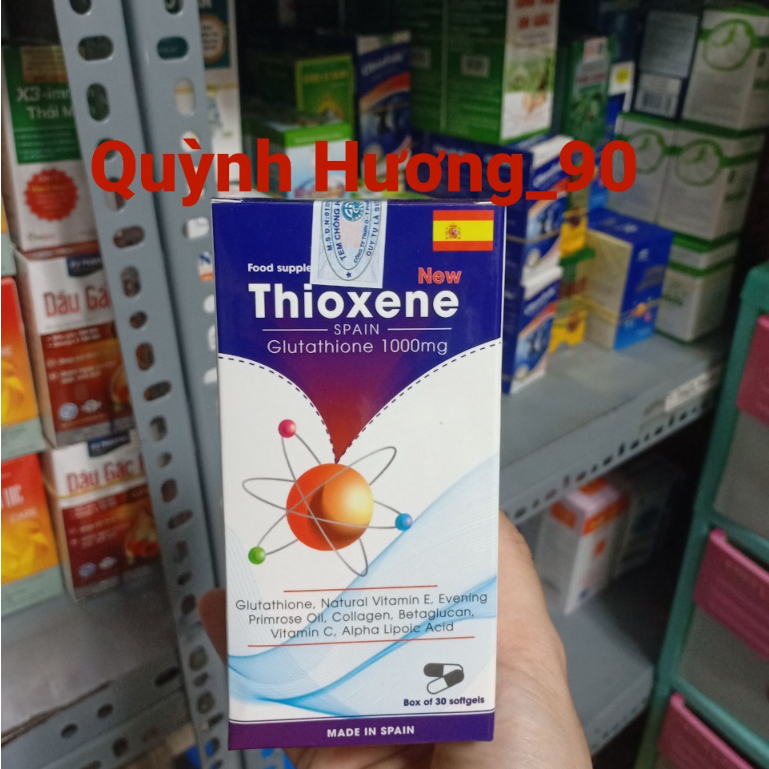 Viên uống THIOXENE Glutathion 1000mg lọ 30 viên giúp chống lão hóa,tăng ...