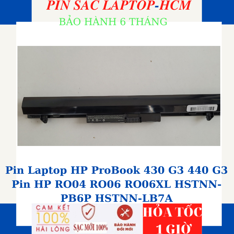 Pin Laptop HP ProBook 430 G3 440 G3 Pin HP RO04 RO06 RO06XL HSTNN-PB6P ...