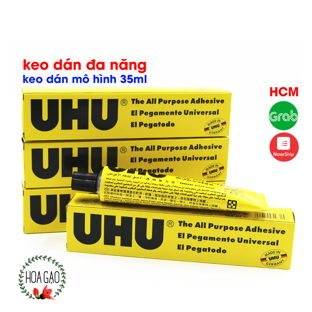 Keo diy UHU keo dán đa năng keo dán giấy 35ml GU1 keo trong suốt siêu ...