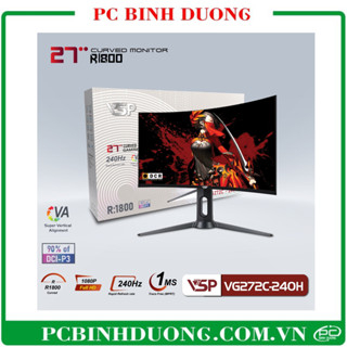 Màn Hình Cong VSP 27'' VG272C FHD/VA/240HZ/1MS Chính Hãng Bảo Hành 36 Tháng | Shopee Việt Nam