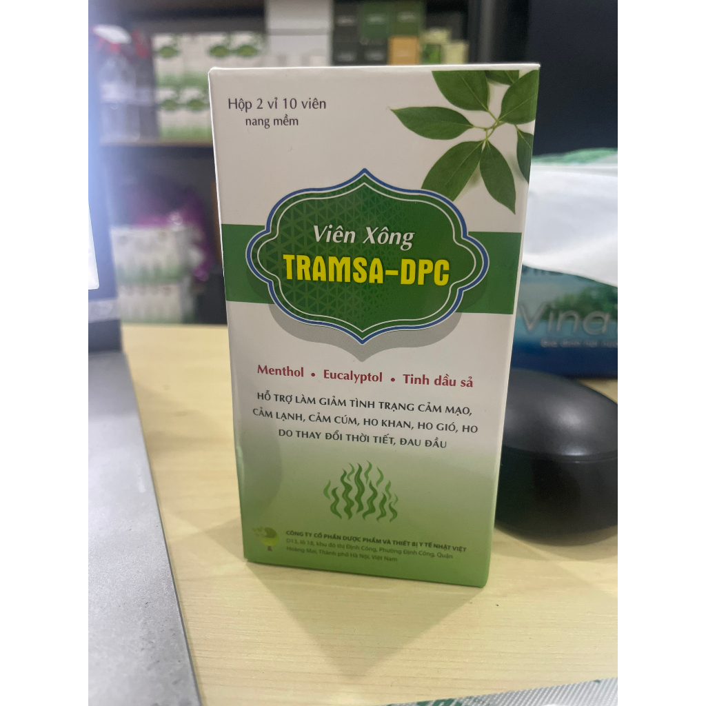 Viên Xông Tramsa DPC hỗ trợ giảm ho, tiêu đờm hộp 20 viên | Shopee Việt Nam
