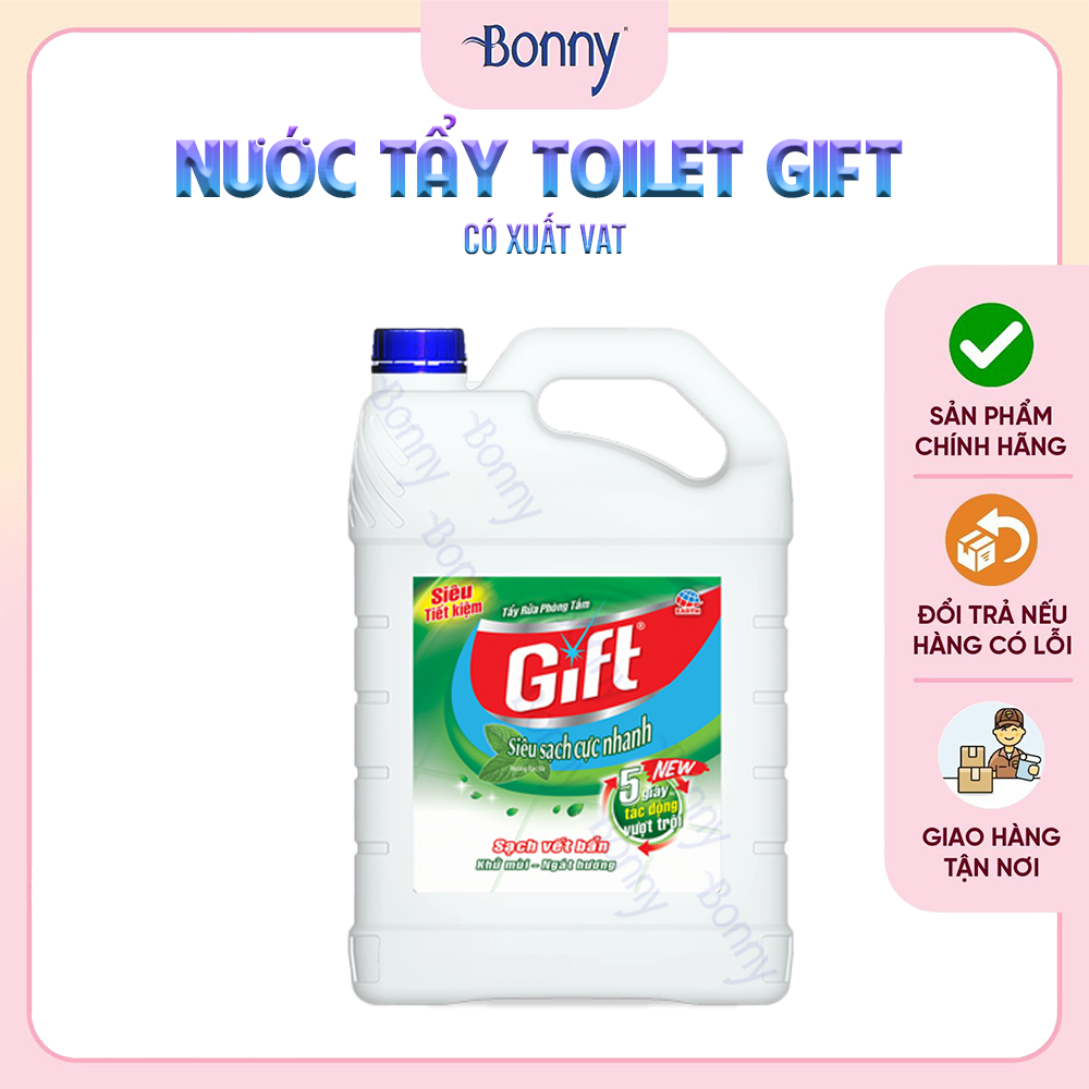 Nước tẩy vệ sinh bồn cầu, tẩy vệ sinh nhà tắm, tẩy toilet, nước tẩy đa năng Gift hương bạc hà ...