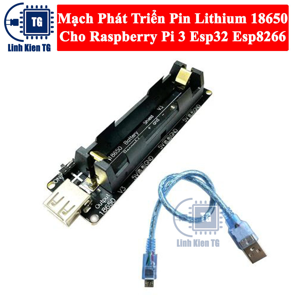 Bảng Mạch Phát Triển Pin Lithium 18650 Cho Raspberry Pi 3 Esp32 Esp8266 ...