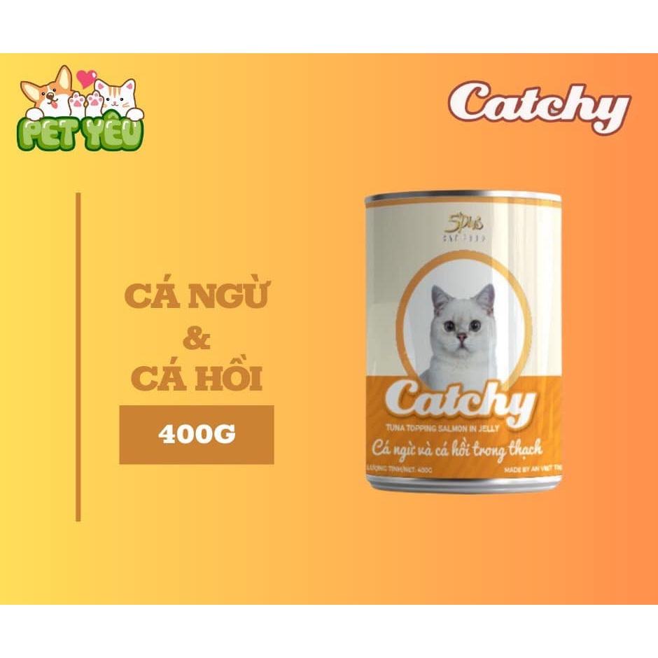 Pate Catchy Cho Mèo Mọi Lứa Tuổi lon 400gr | Shopee Việt Nam