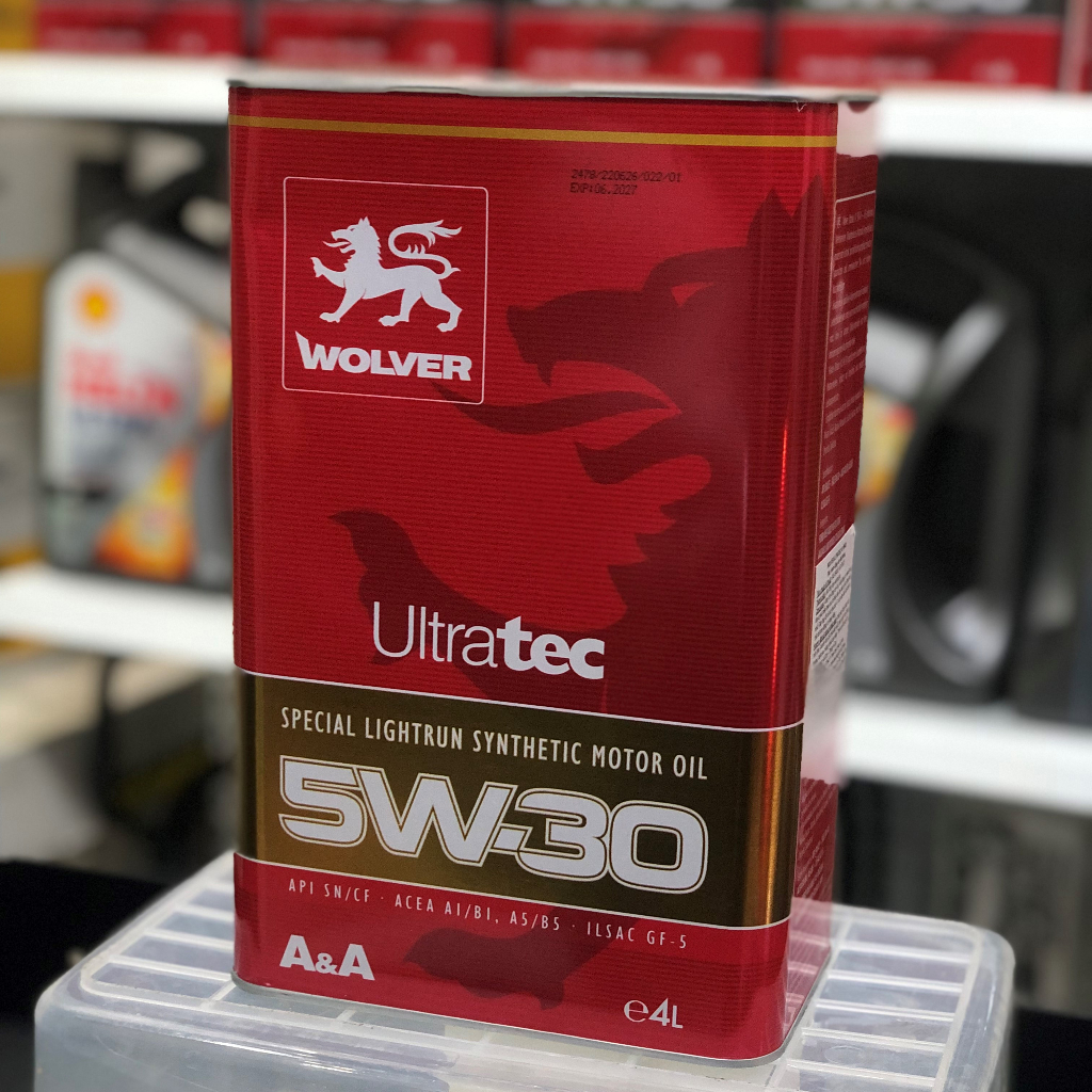 Nhớt ô tô Wolver UltraTec A1 5W-30 4L (Tặng kèm Engine Flush xúc rửa ...