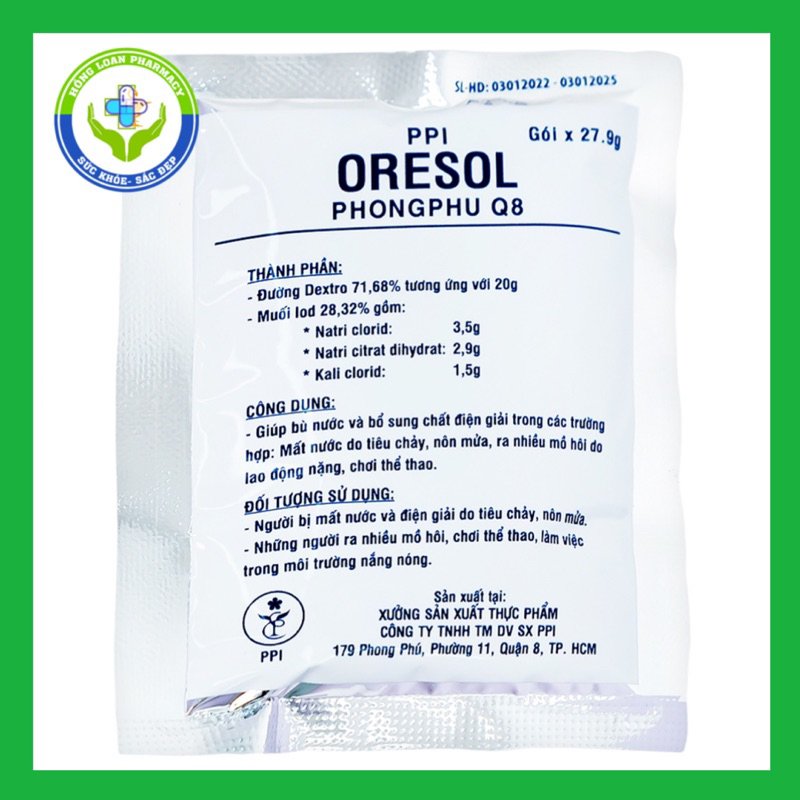 ORS ORESOL PHONG PHÚ bù điện giải mất nước | Shopee Việt Nam