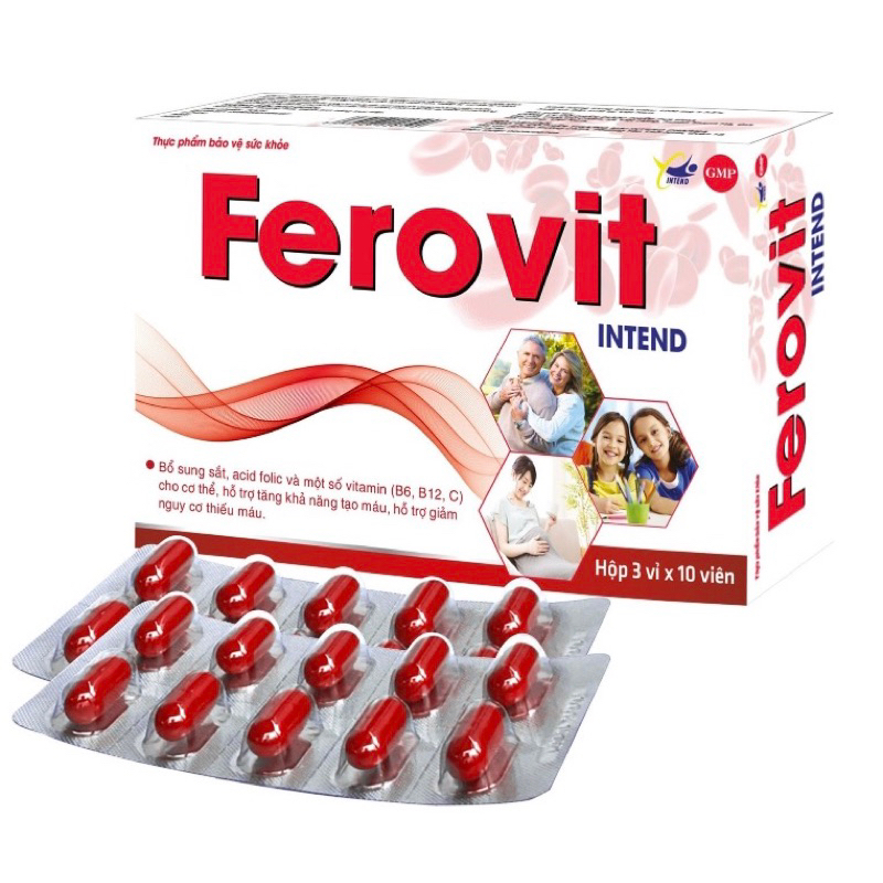 Viên bổ sung sắt FEROVIT INTEND | Shopee Việt Nam