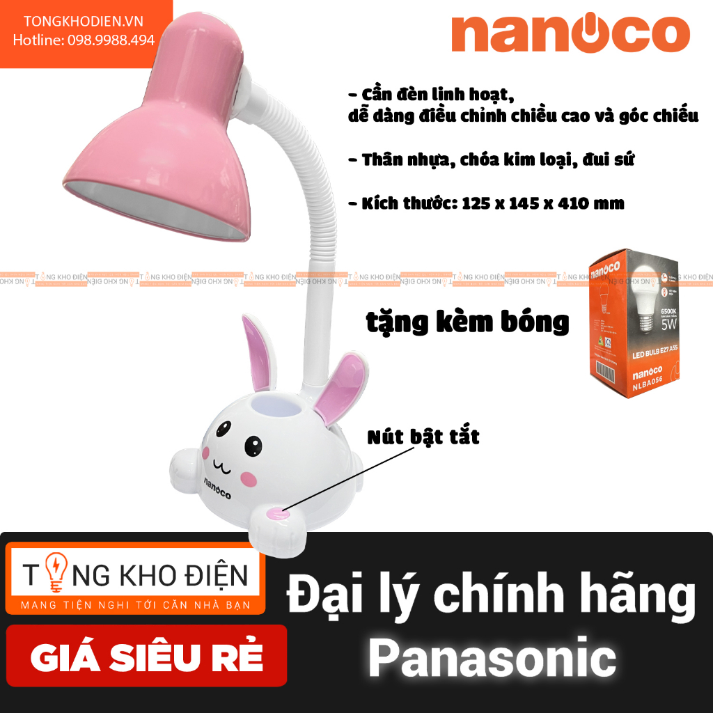 Đèn bàn chống cận LED Nanoco 5W NDKC01, đèn học [CHÍNH HÃNG] | Shopee ...