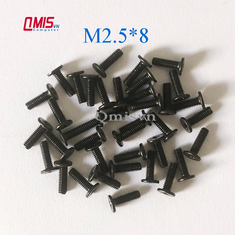 M2.5*8 - Ốc vít laptop - ỐC VÍT ĐÁY LAPTOP kích thước M2.5x8 M2.5 x 8 mm (Gói 10 con ốc ...