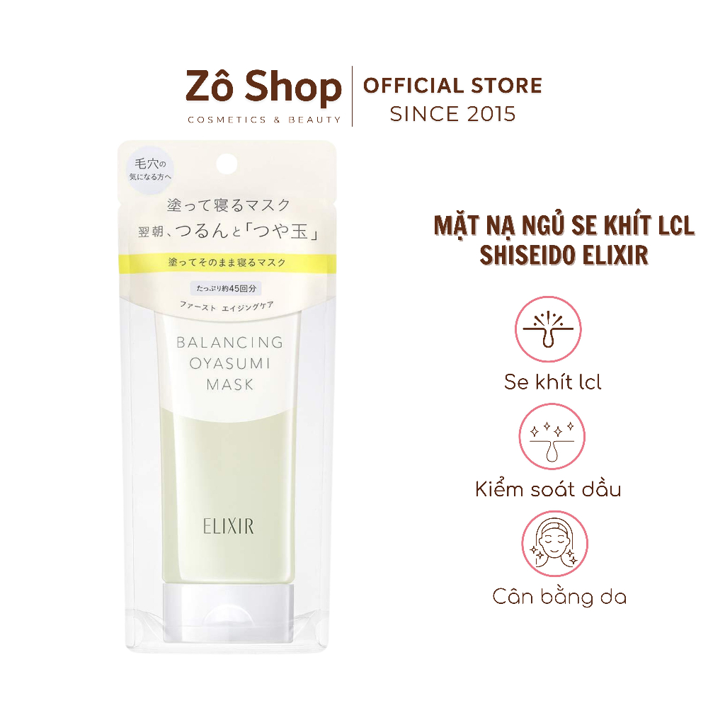 Mặt Nạ Ngủ Elixir Se Khít Lỗ Chân Lông, Cân Bằng Da 90g | Shopee Việt Nam