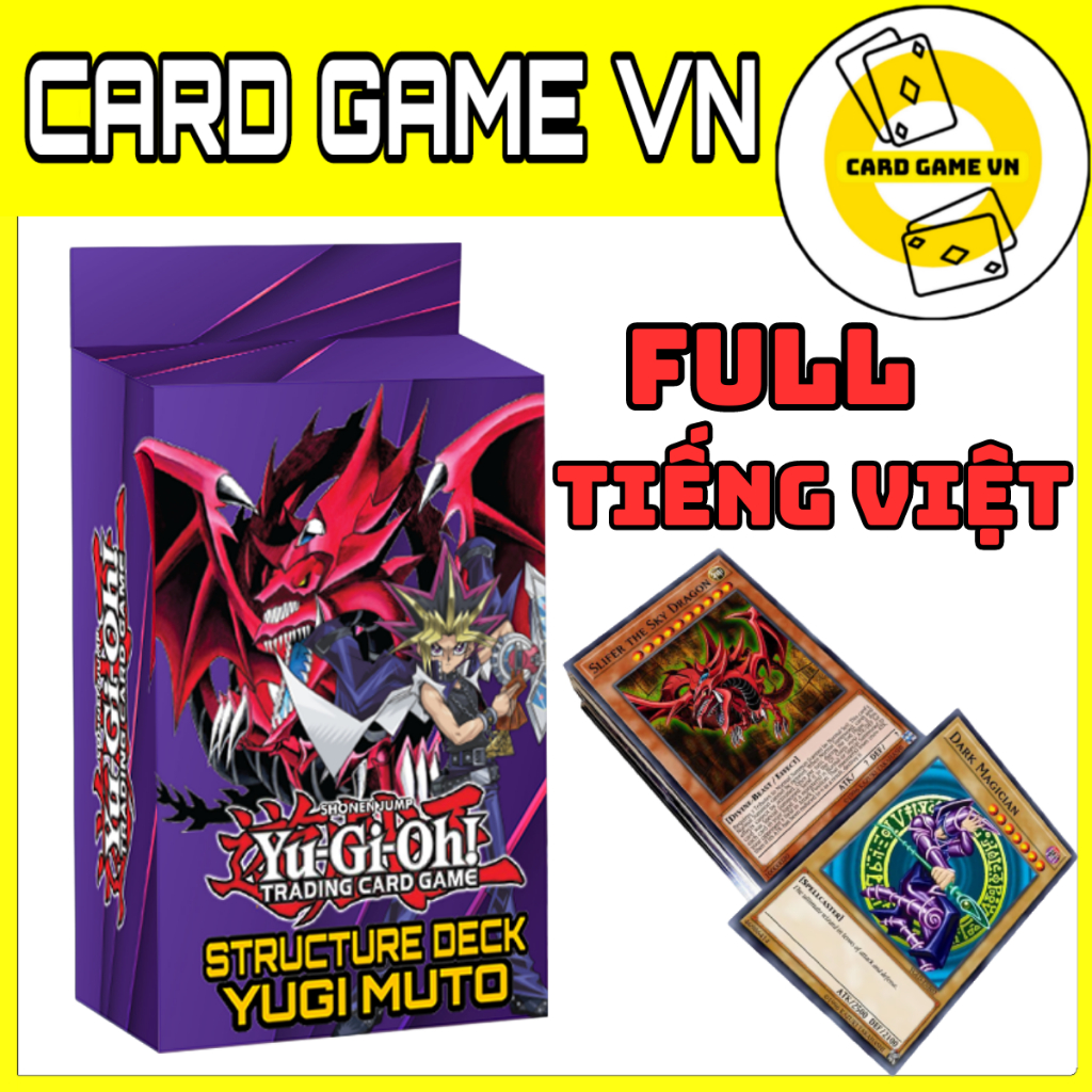 [HCM][BÀI IN] Bài YuGiOh Tiếng Việt/Anh - Hộp Thẻ Bài FullBox - Bộ 45 lá bài Structure Deck của ...