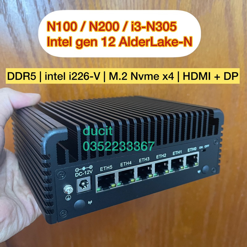 Router pfsense, mikrotik, openwrt, opnsense. CPU N100, N305 Ram 8G ddr5 nvme 128G | Shopee Việt Nam