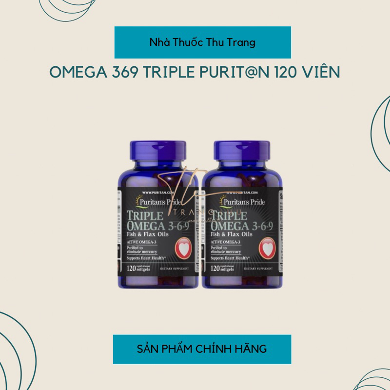 ĐỦ BILL- Omega 369 Premium Maximum Strength Triple Omega Fish, Flax ...