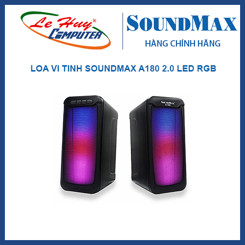 Loa vi tính SoundMax A180 2.0 LED RGB - Hàng chính hãng | Shopee Việt Nam