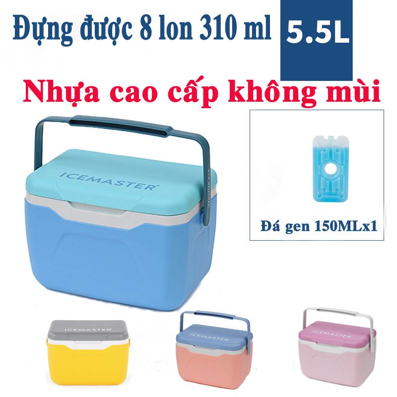 Thùng Đá, Thùng Giữ Nhiệt Cao Cấp Dòng ICEMASTER 5.5L/20L, Hộp Đựng Đá Bảo Quản Thực Phẩm Đi Cắm ...