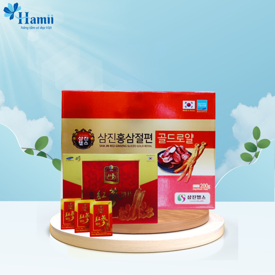 Sâm Lát Tẩm Mật Ong SamBok, Samjin Food Honey Sliced Korean Red Ginseng ...