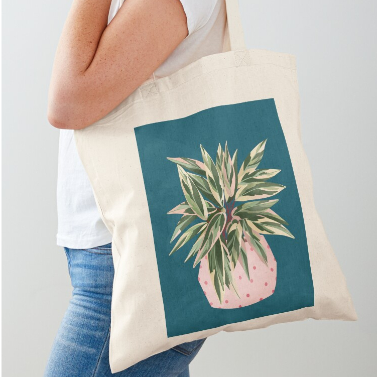 Túi Tote Canvas | Cute Calathea Triostar Tote bag, túi vải canvas dày ...