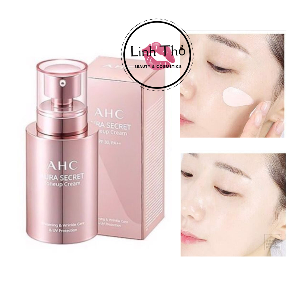 [50ML DATE 2028] Kem dưỡng trắng hồng nâng tông da AHC AURA SECRET TONE UP CREAM SPF 30/PA++ ...